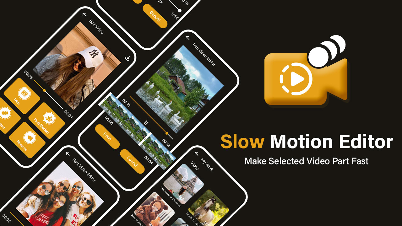 Slow Motion Editor - Video Editor - Video Filter and Effect - Fast And Slow Motion - Video ...
